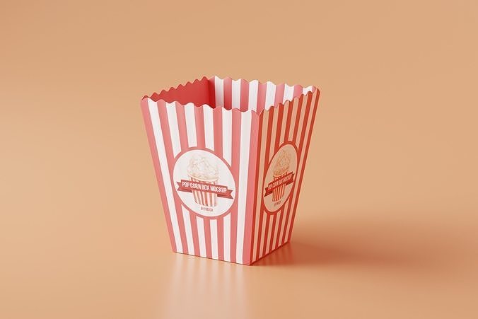 3D model Popcorn Box VR / AR / low-poly | CGTrader