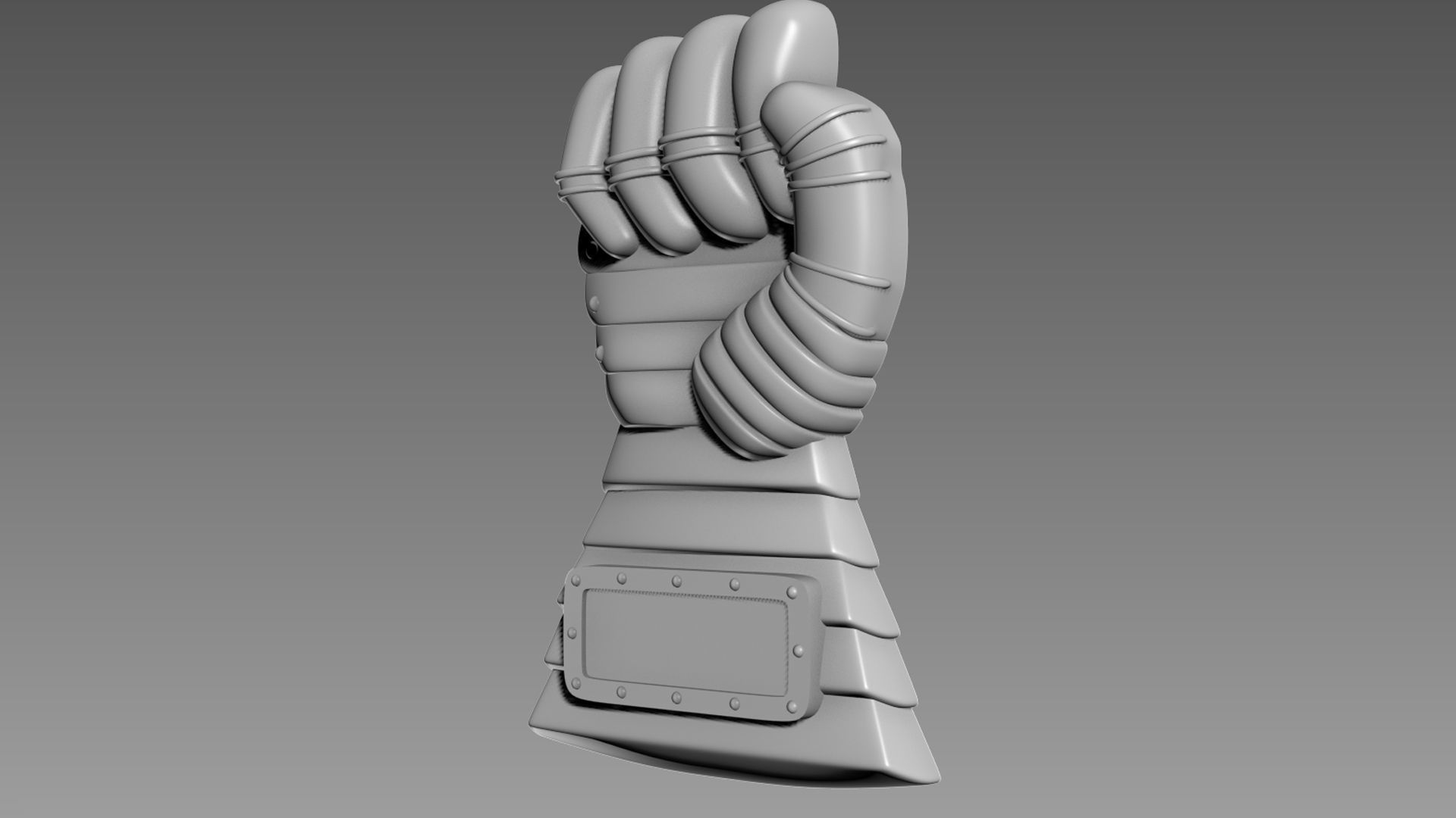 Iron hand Bas-Relief 3D model | CGTrader