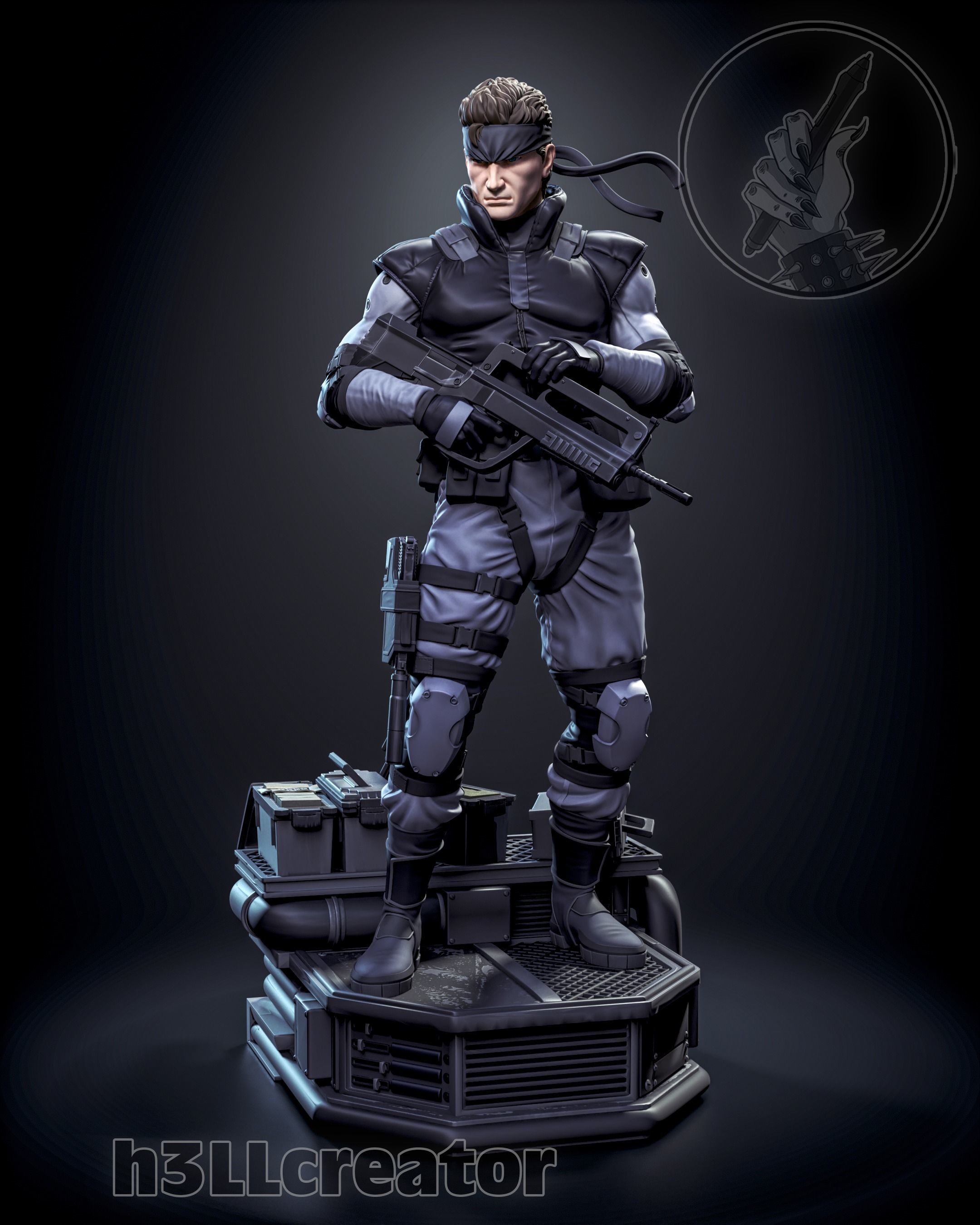 Solid Snake 3D model 3D printable | CGTrader