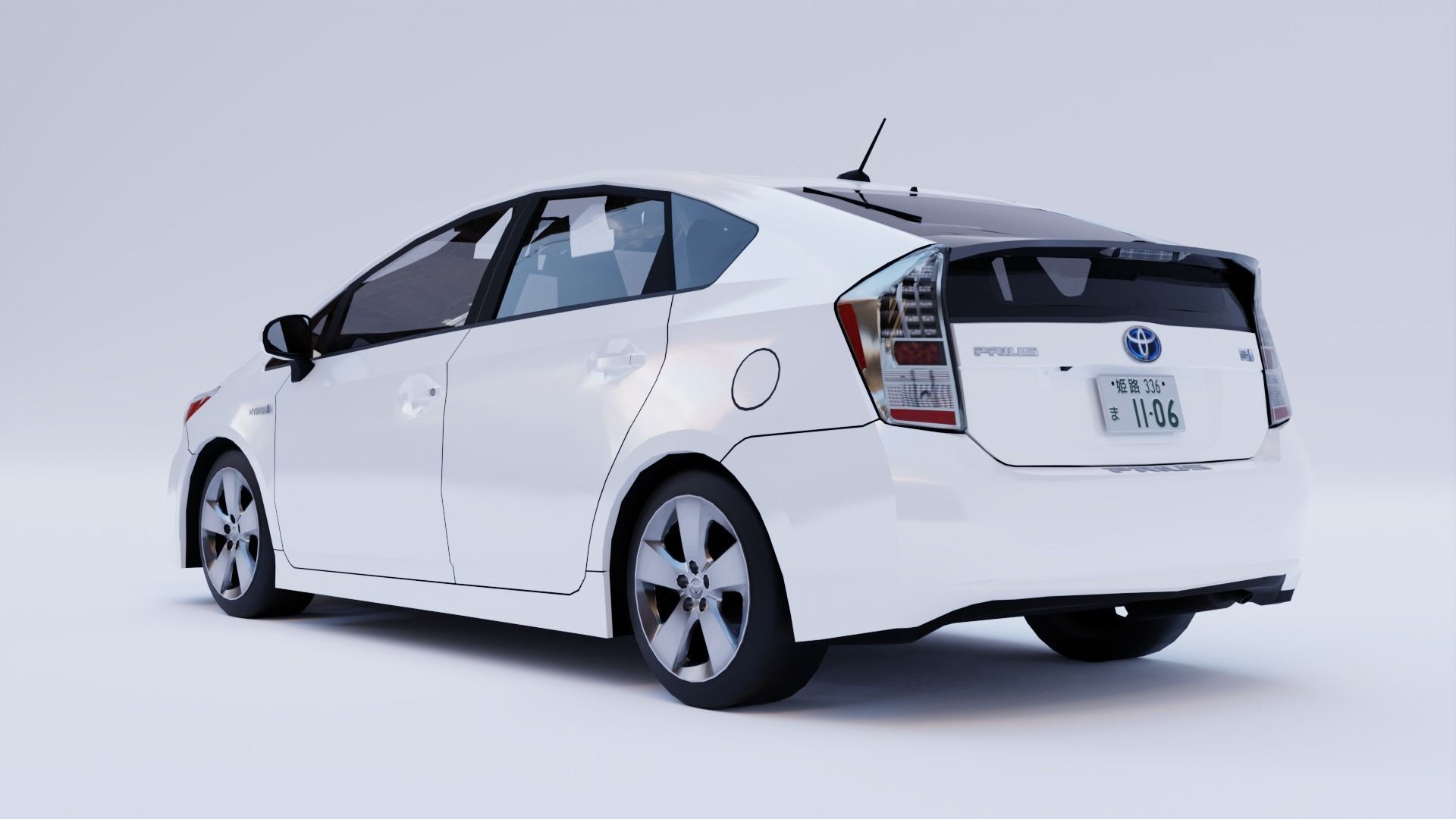 3D model toyota prius lowpoly 3d model VR / AR / low-poly | CGTrader
