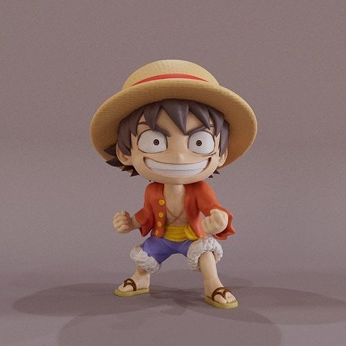 Luffy - One Piece 3D model 3D printable | CGTrader
