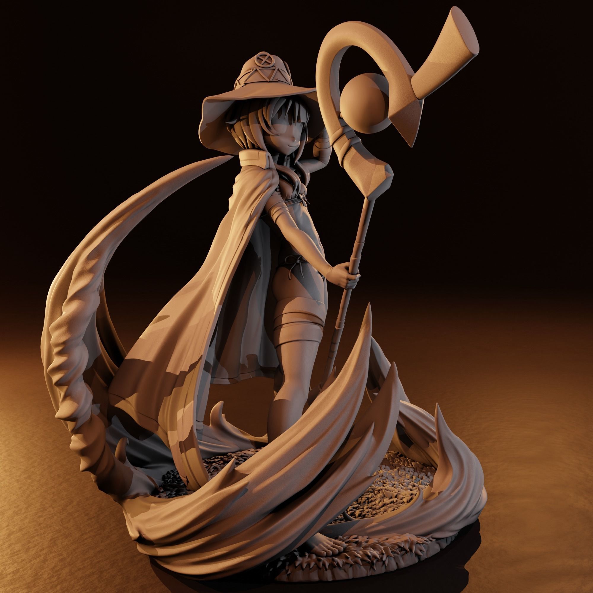 Megumin - Konosuba 3D model 3D printable | CGTrader
