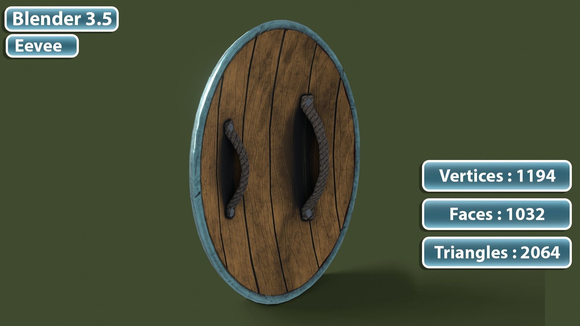 3D model Stylized Shield VR / AR / low-poly | CGTrader