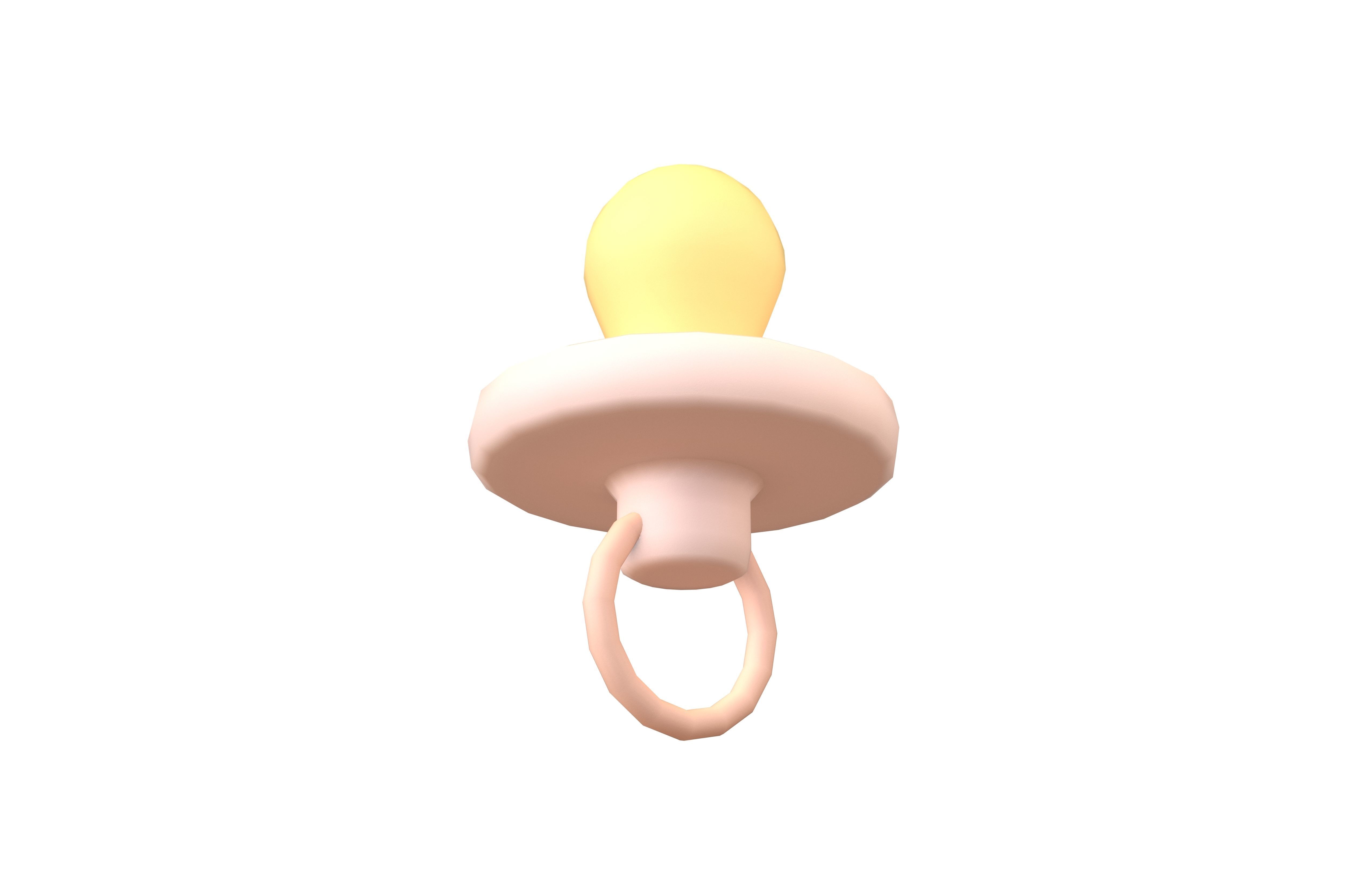 3D model Baby Pacifier V1 004 VR / AR / low-poly | CGTrader