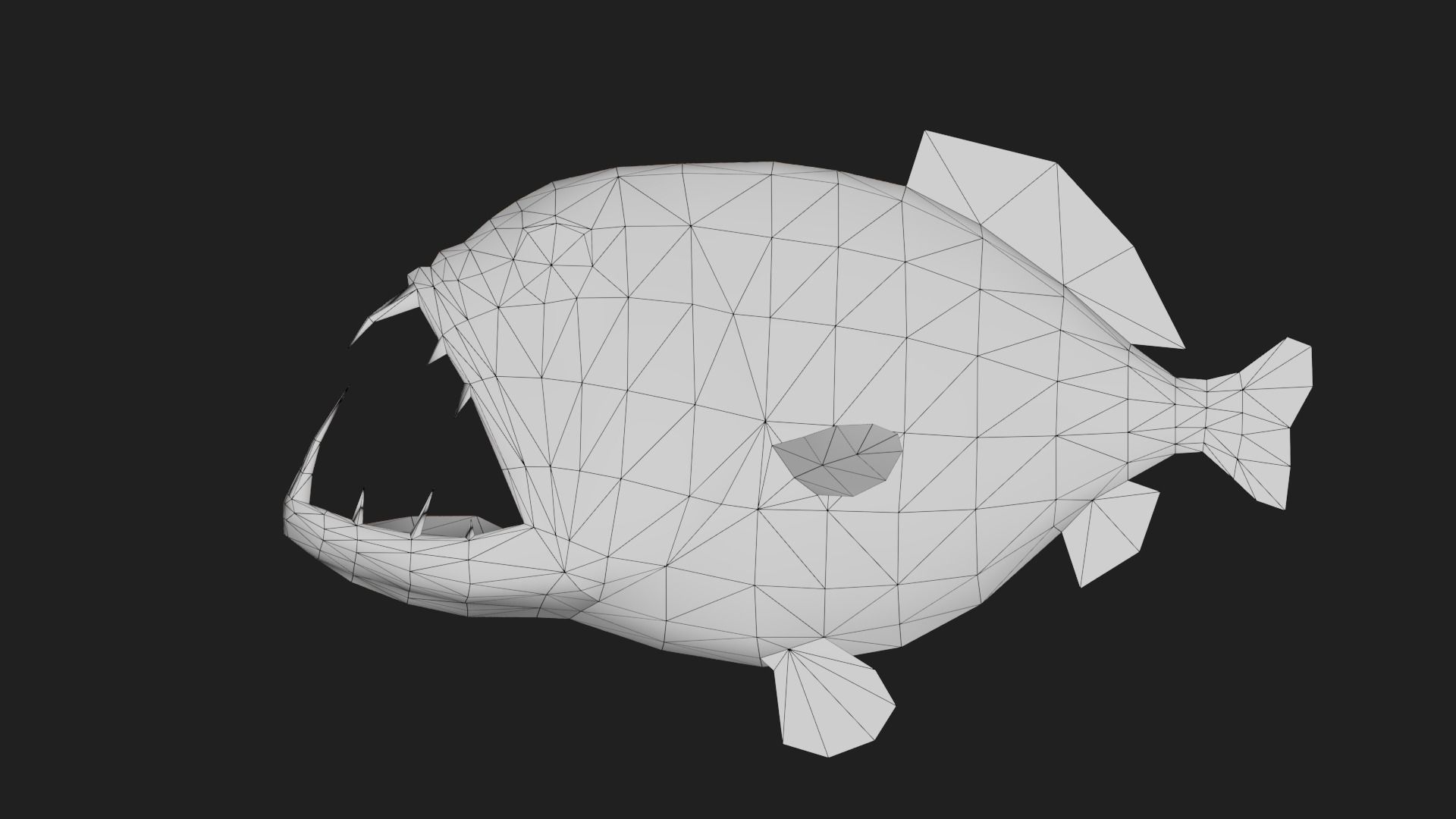 Fangtooth 3D model rigged | CGTrader