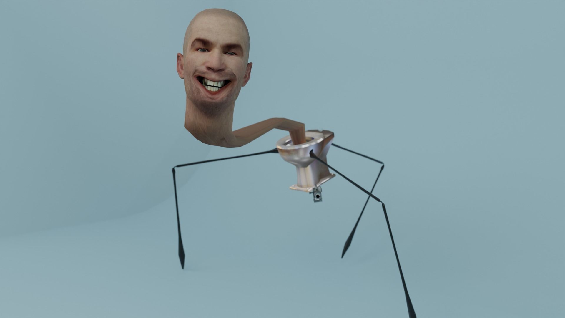 Skibidi Toilet toilet Octopus 3D model rigged | CGTrader