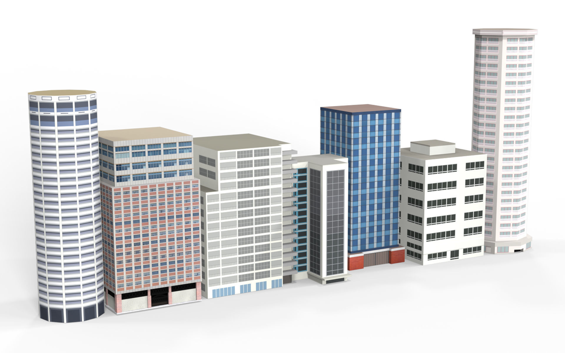 3D model Building VR / AR / low-poly | CGTrader