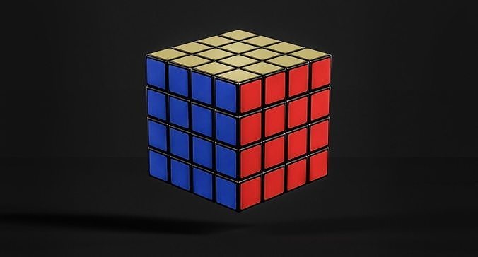 3D model 4 x 4 Rubiks Cube VR / AR / low-poly | CGTrader