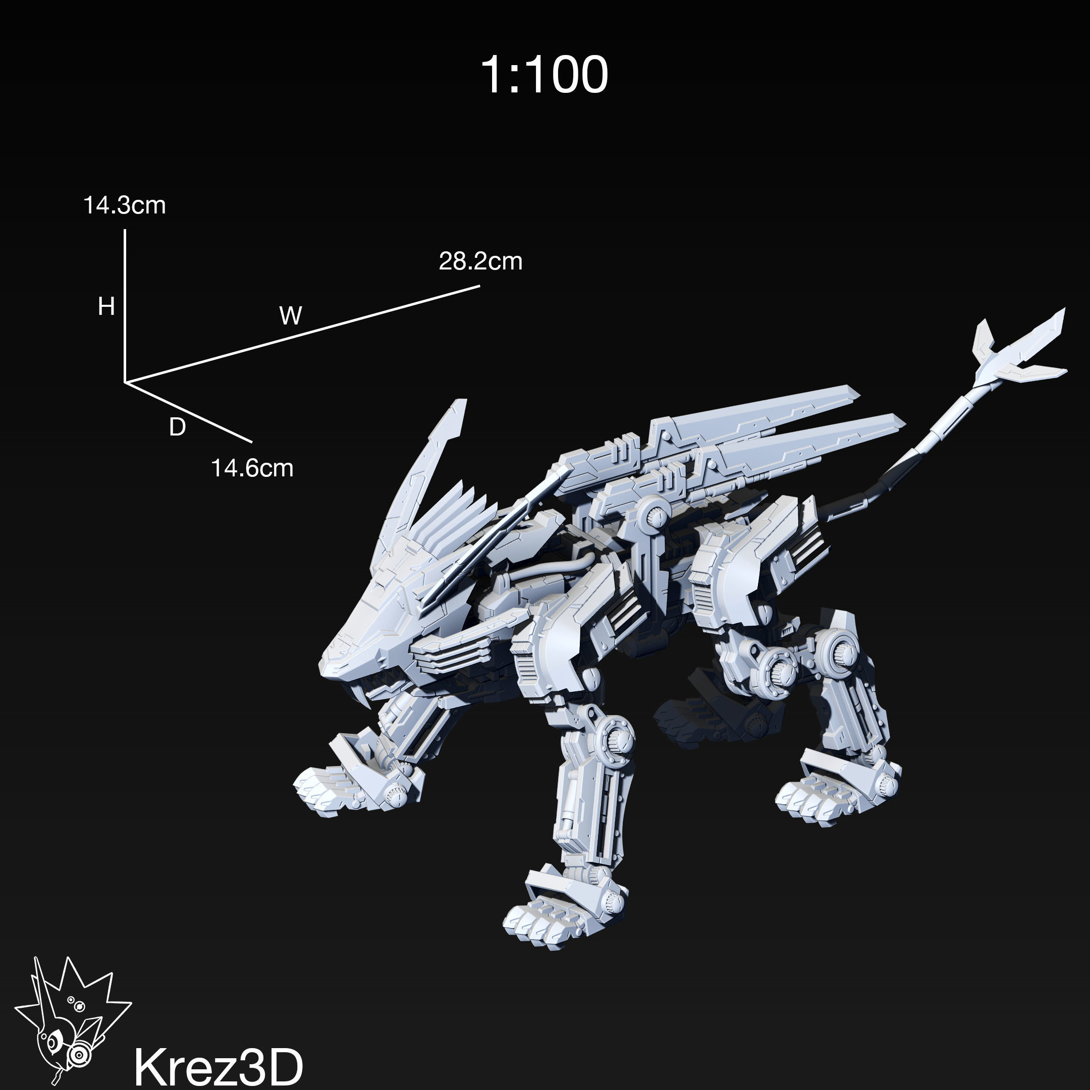 Blade Liger 3D model 3D printable | CGTrader