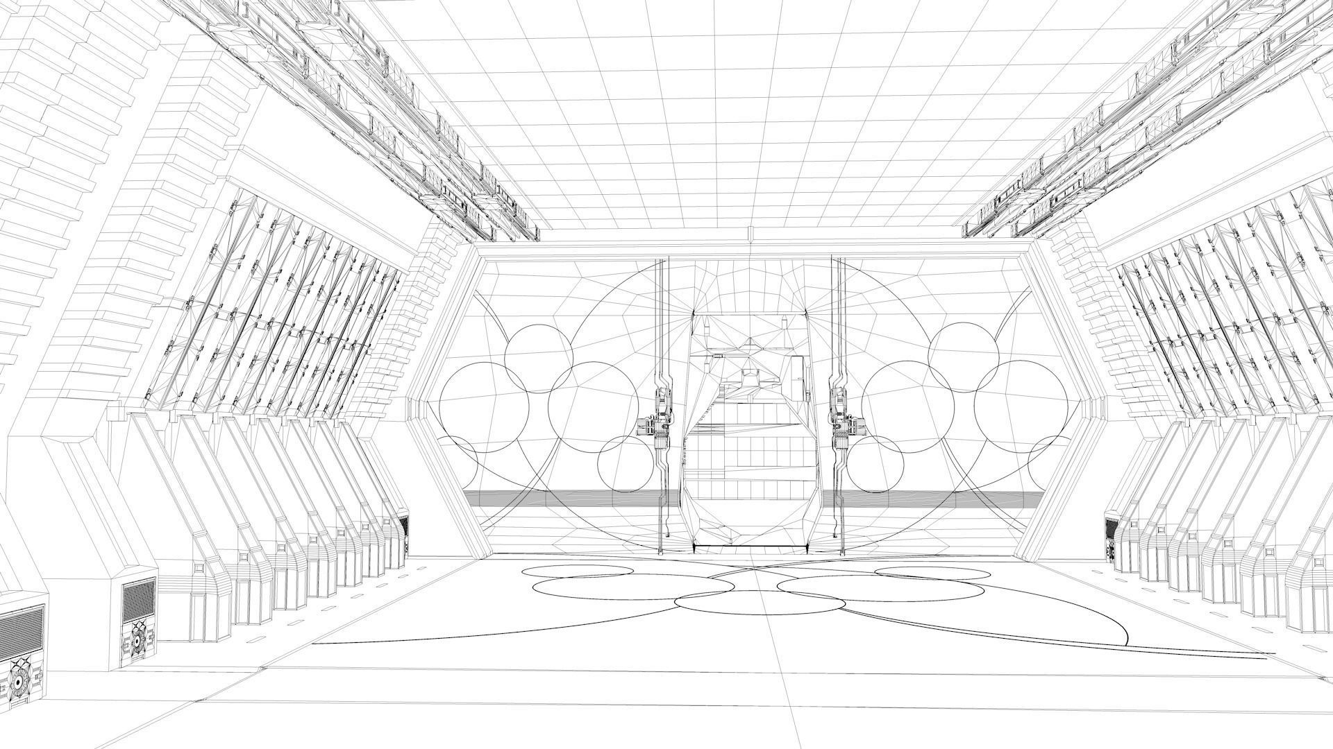 Sci-Fi Room Interior Design 3D model | CGTrader