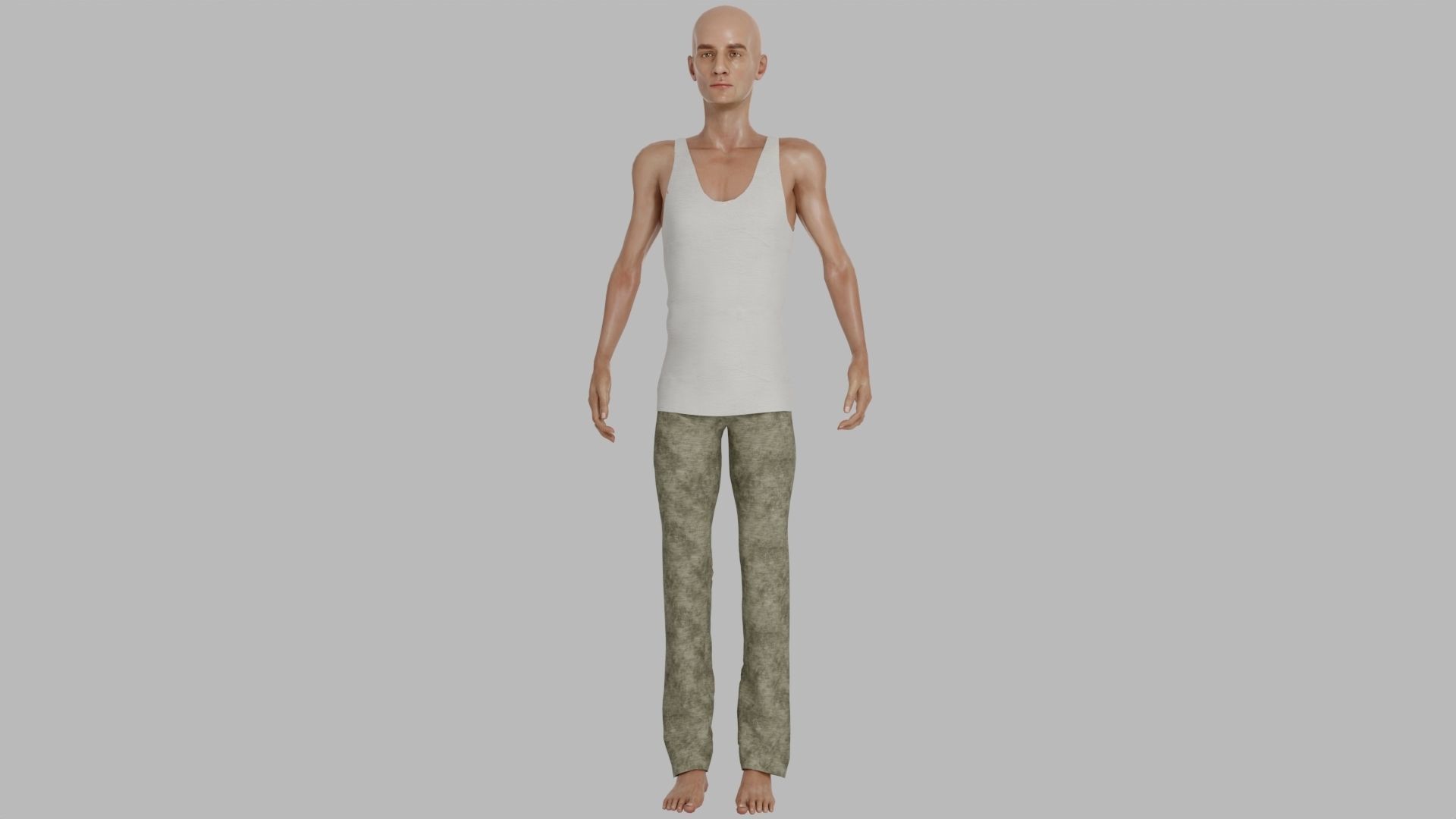 Man Character With Mixamo Rig 3D model animated rigged | CGTrader