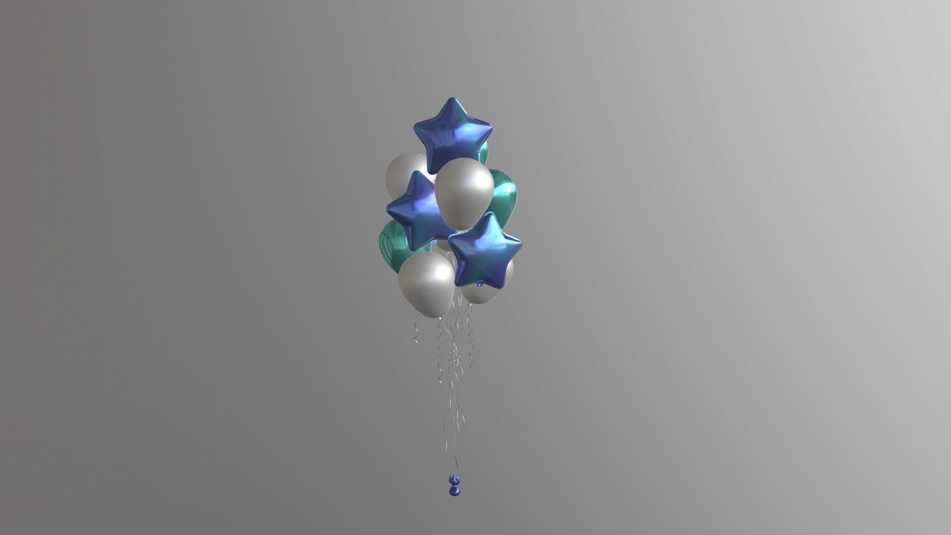 Helium Balloons 3D model | CGTrader