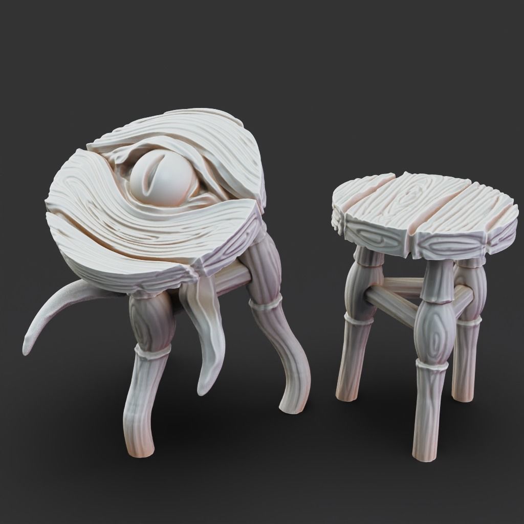 Furniture Mimic - 3D Printable TTRPG - PRESUPPORTED - 32mm 3D model 3D ...