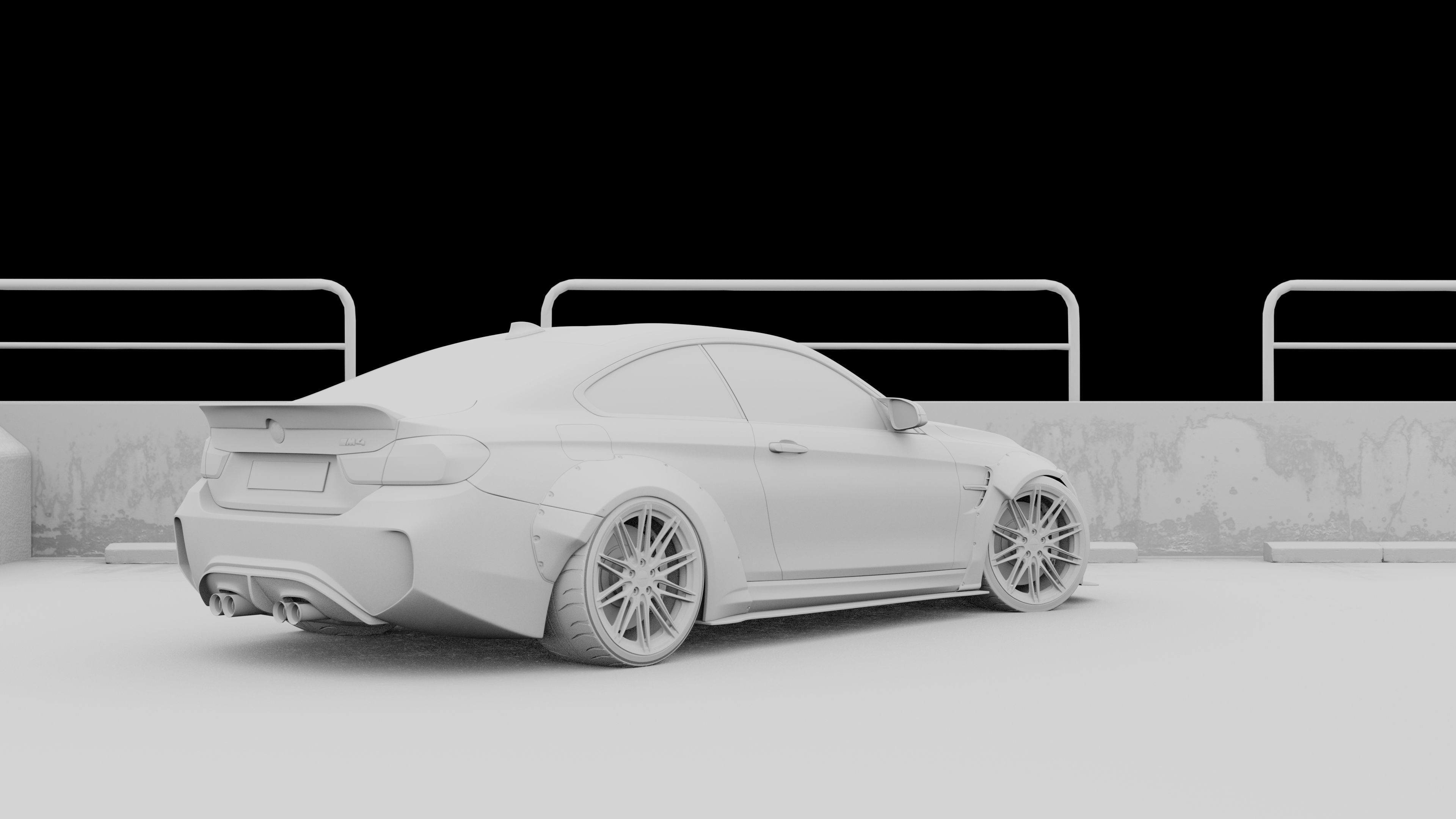 3D model PARKING LOT 3D MODEL LOW POLY VR / AR / low-poly | CGTrader