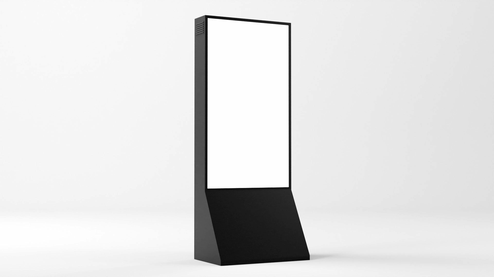 3D model Digital Information Board Display 3D Model VR / AR / low-poly ...