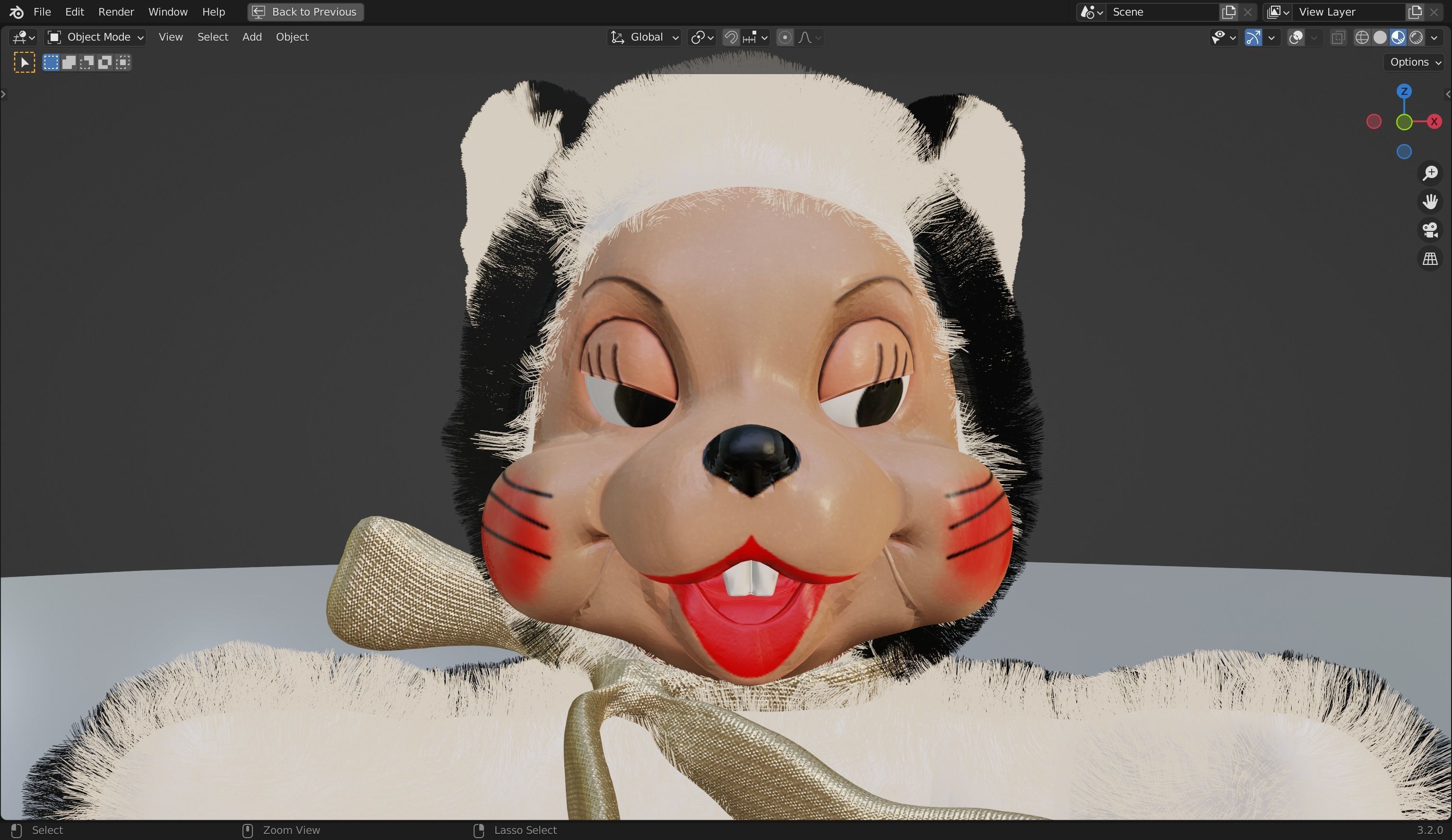 Skunk Furry 3d Model 3D model | CGTrader