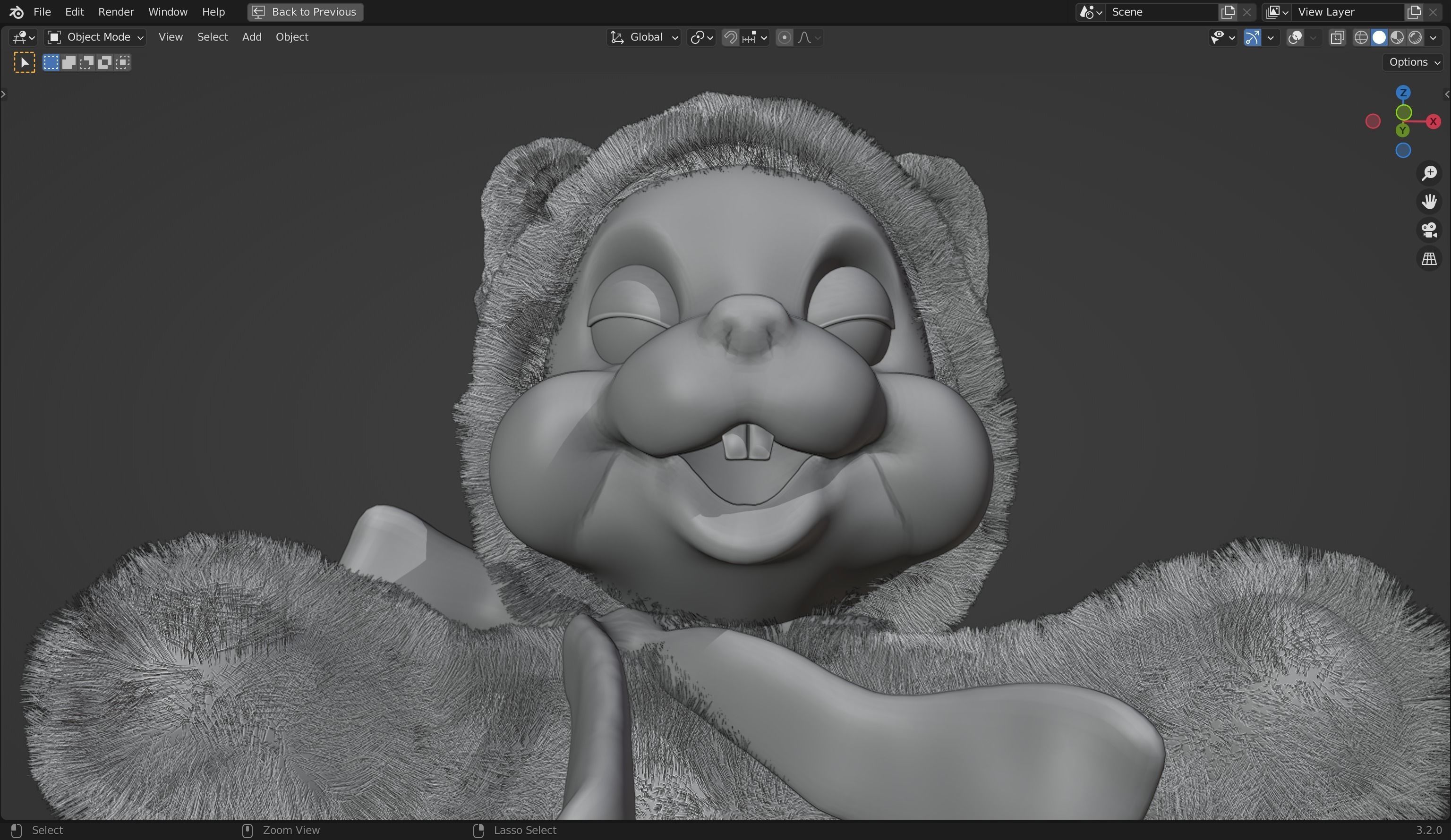 Skunk Furry 3d Model 3D model | CGTrader