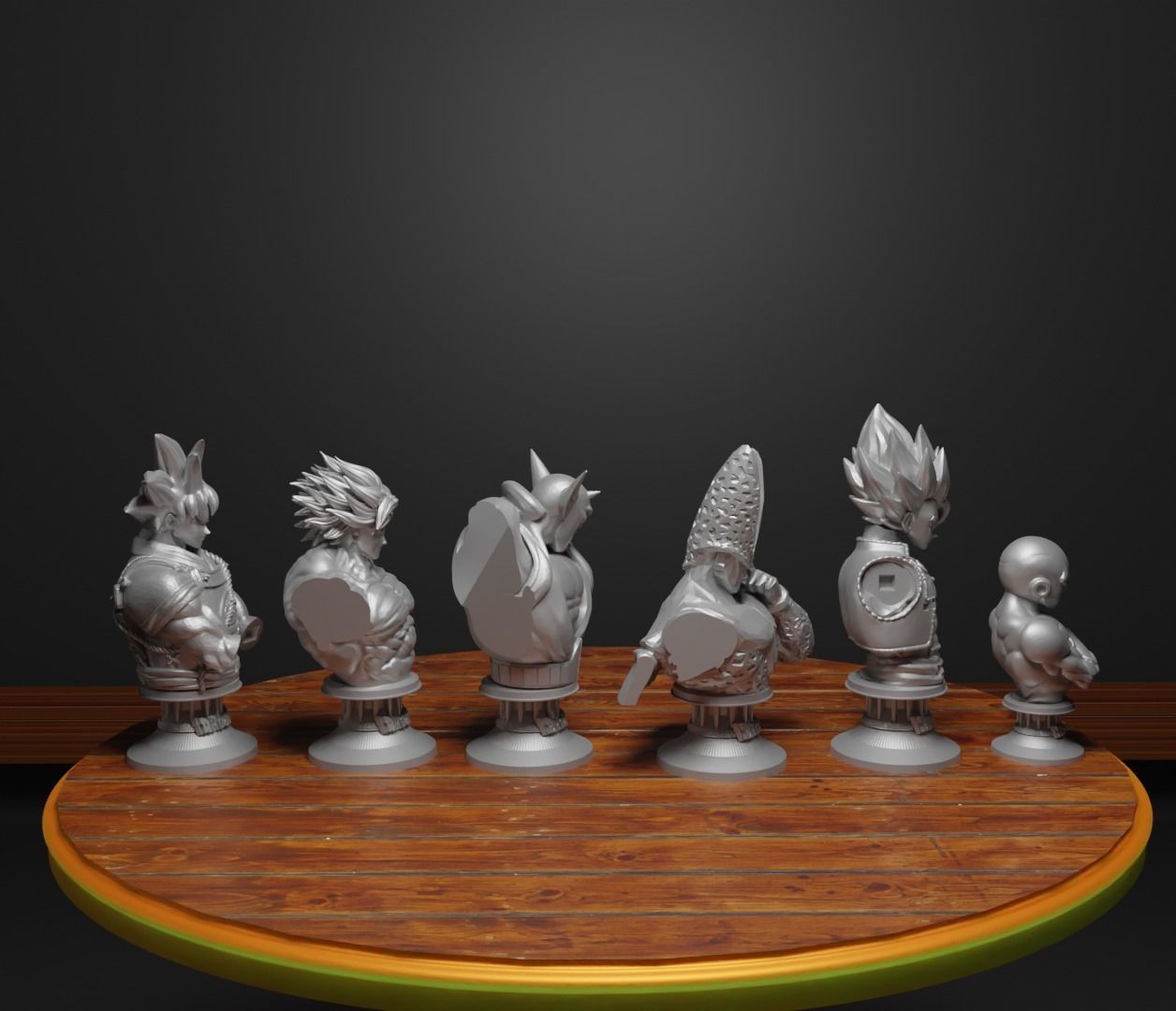 Anime Figure Chess Set Anime Character Chess Pieces V3 3D model 3D ...