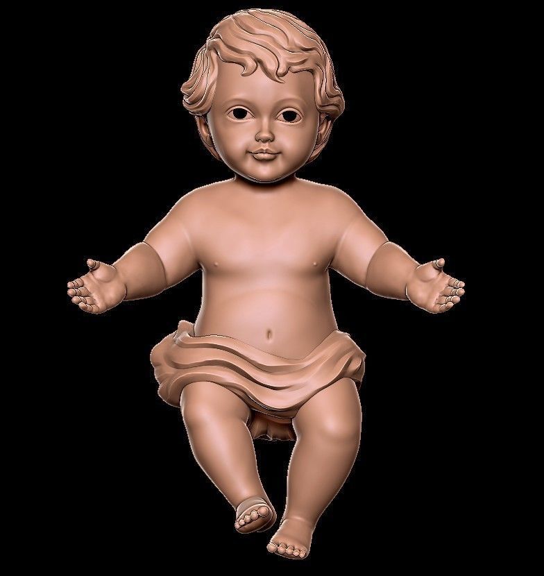 Baby Jesus and Cradle 3D model 3D printable | CGTrader