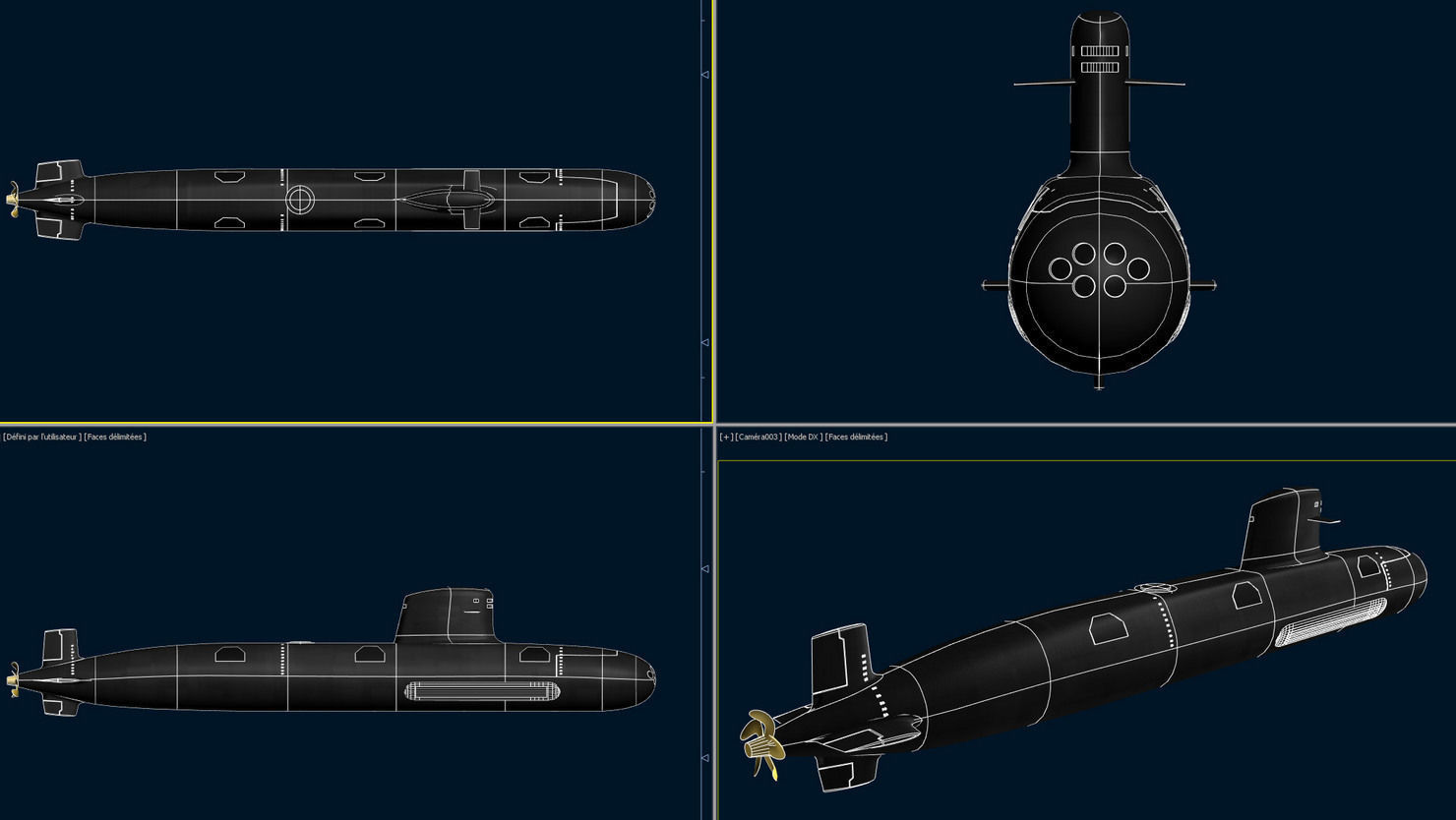 Scorpene submarine 3D model | CGTrader