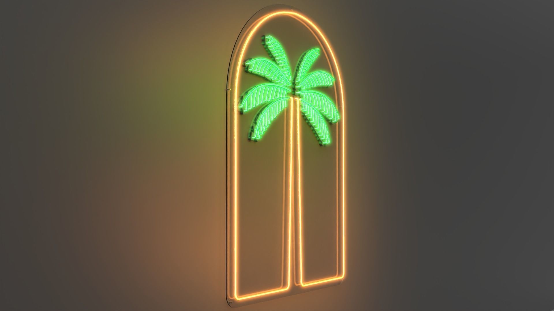 Palm Tree - Neon Sign 3D model | CGTrader