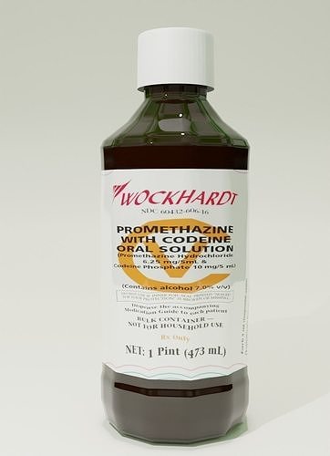 Wockhardt Promethazine Bottle 3D model | CGTrader