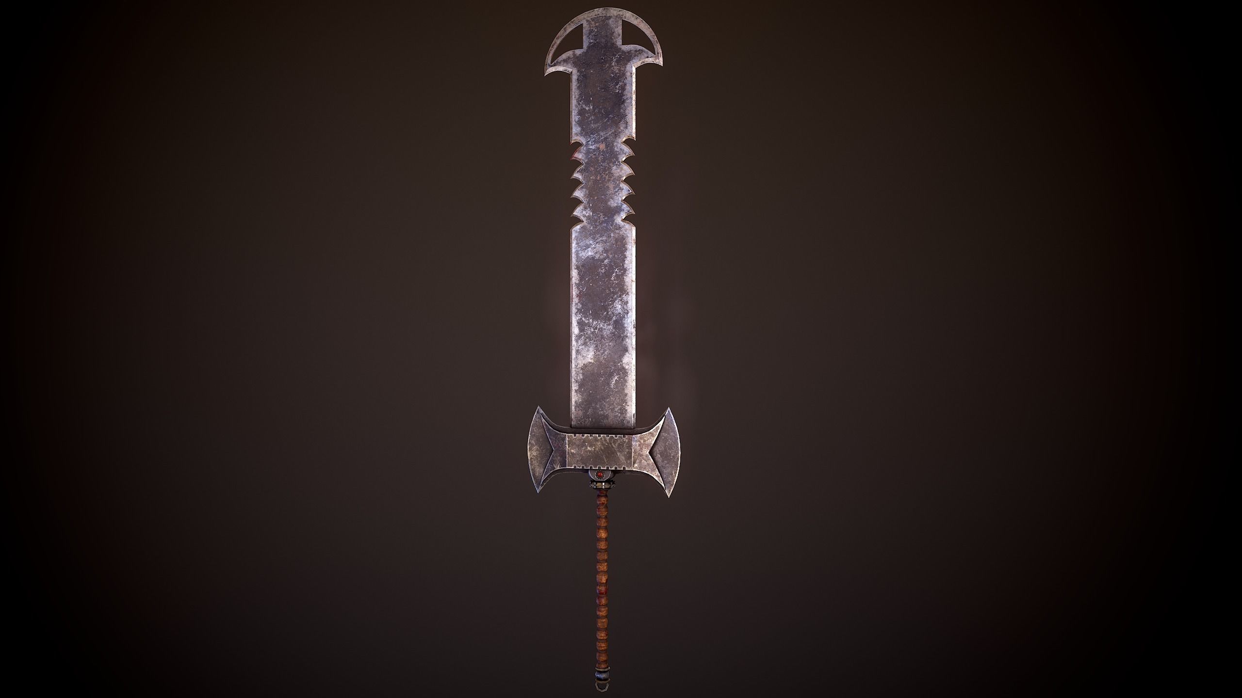 3D model Fantasy Old Heavy Claymore VR / AR / low-poly | CGTrader