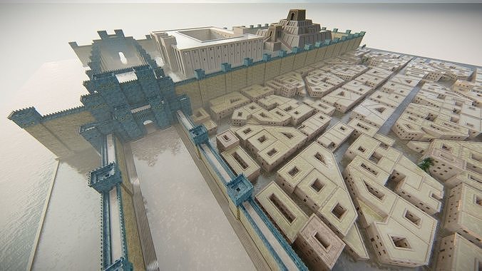 Fortress of Babylon 3D model | CGTrader