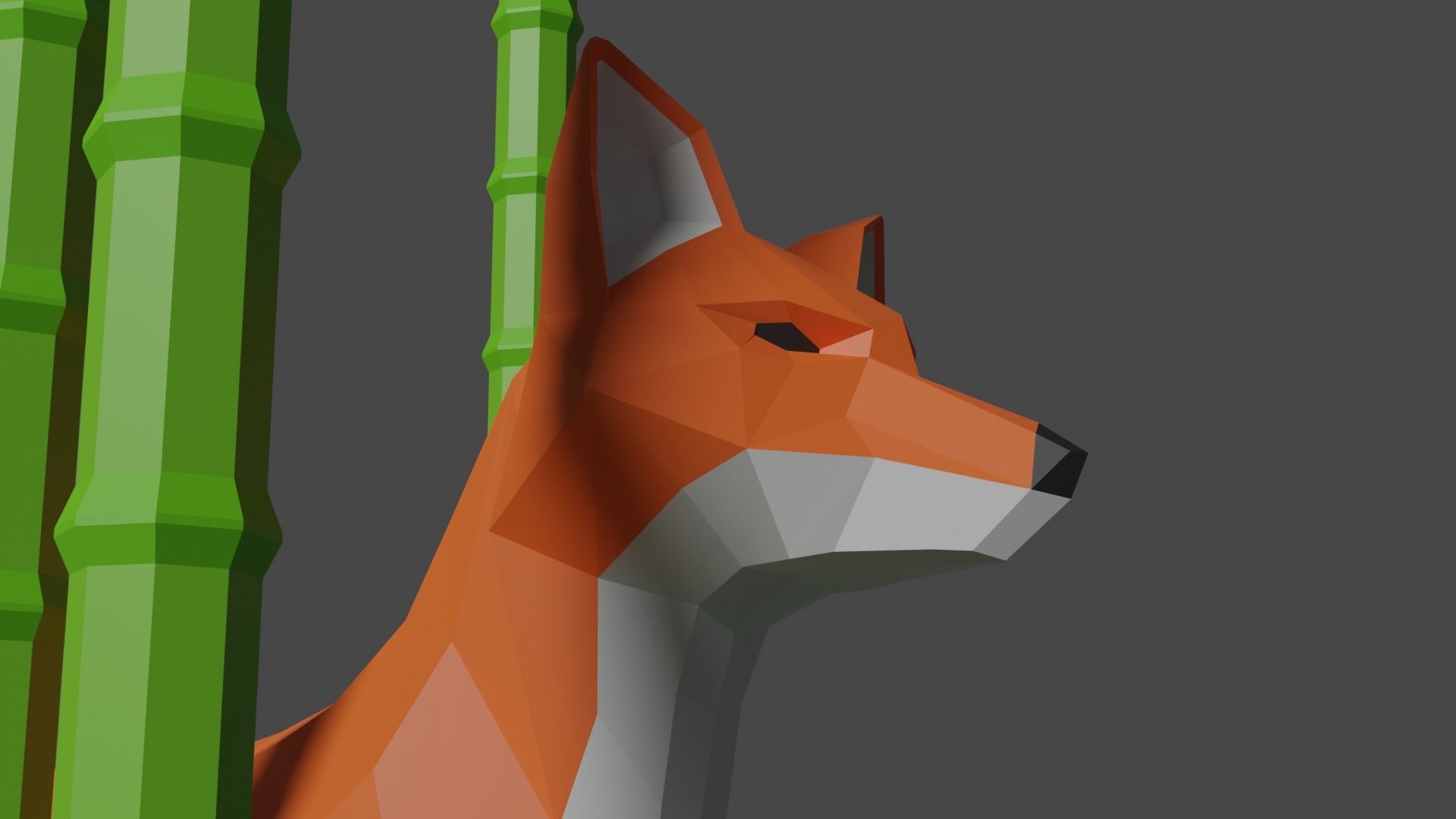 Low Poly Fox free 3D model rigged | CGTrader