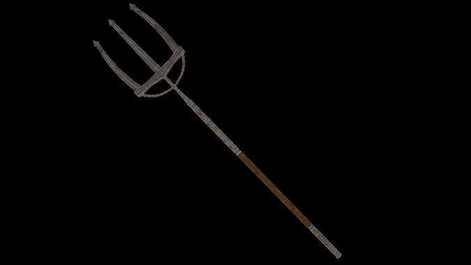 3D model Fantasy Old Trident VR / AR / low-poly | CGTrader