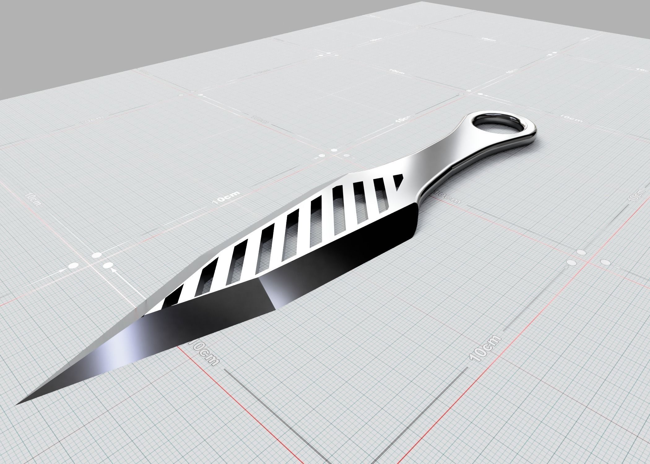 3D Printable Flat Kunai 3D model 3D printable | CGTrader