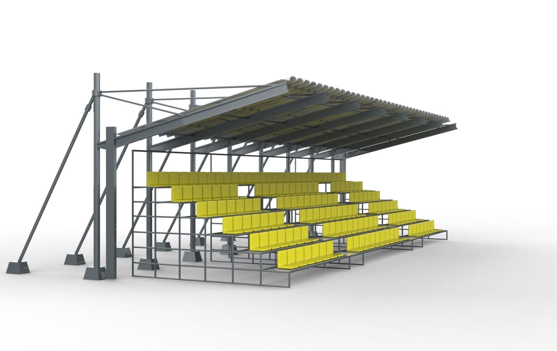 3D model Stadium Seating Tribune VR / AR / low-poly | CGTrader