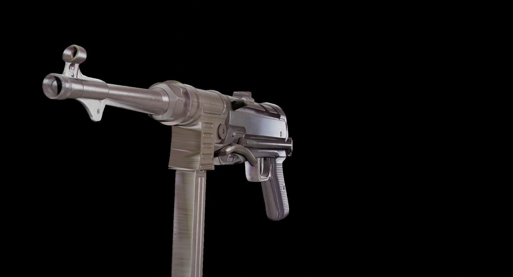 World War 2 German Gun MP40 3D model | CGTrader