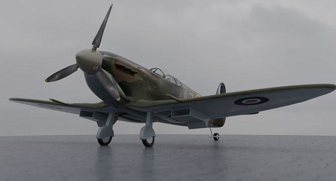 3D model World War 2 Spitfire VR / AR / low-poly | CGTrader