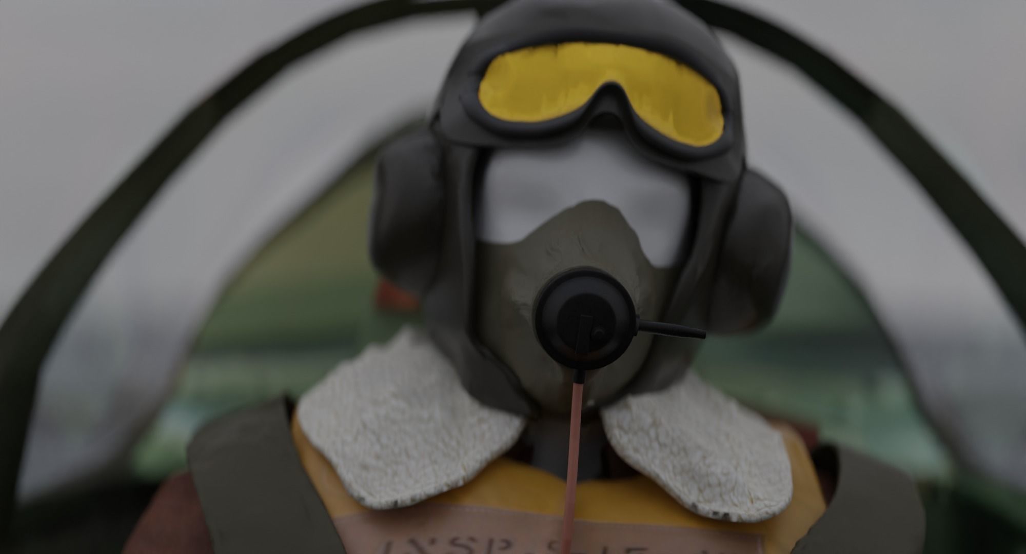 3D model World War 2 Spitfire With Pilot VR / AR / low-poly | CGTrader