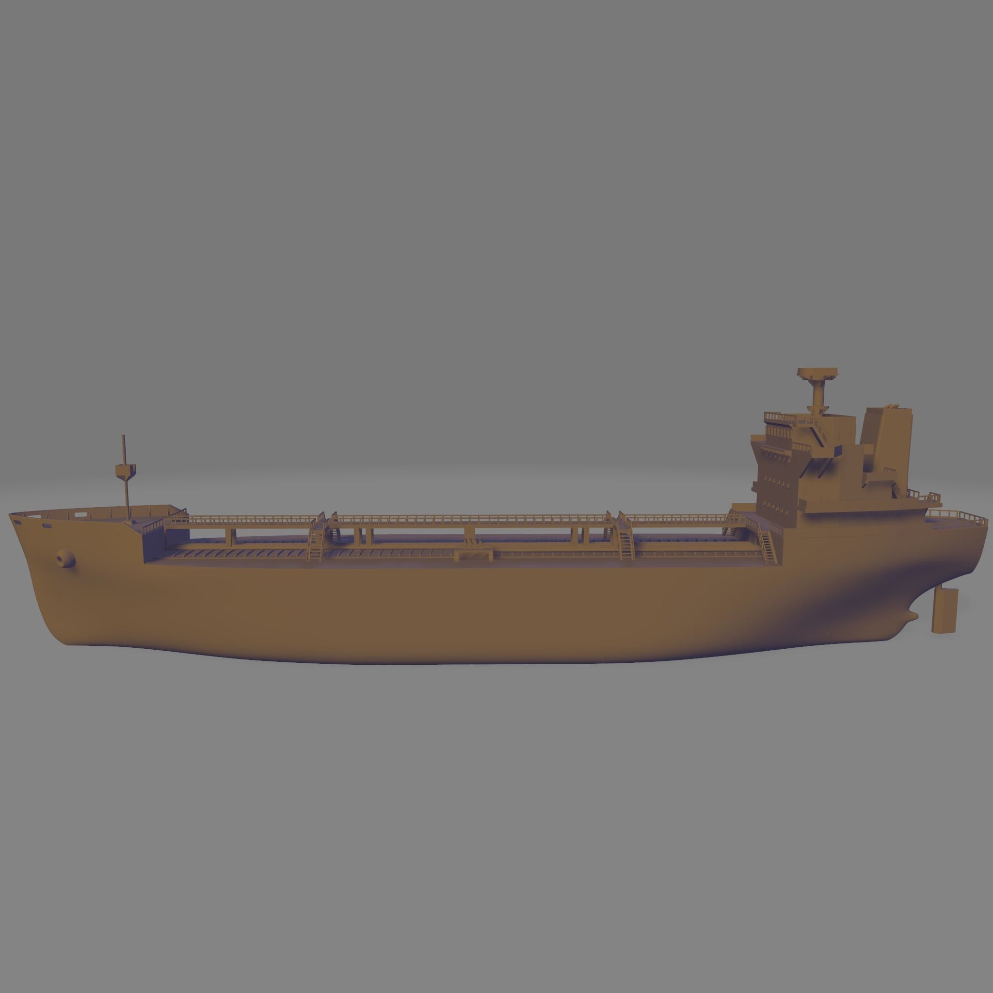 Tanker ship miniature 3D model 3D printable | CGTrader