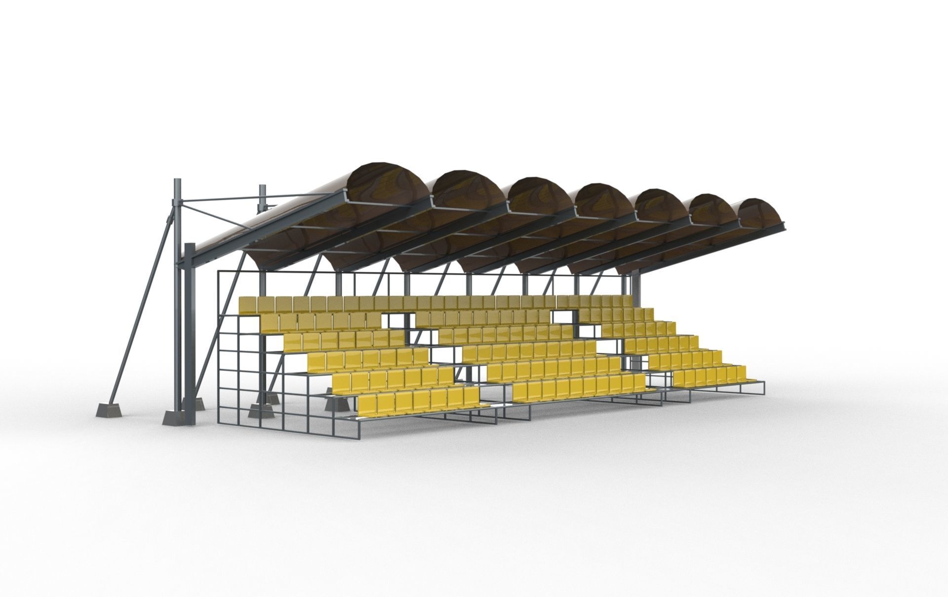 3D model stadium seating tribune VR / AR / low-poly | CGTrader