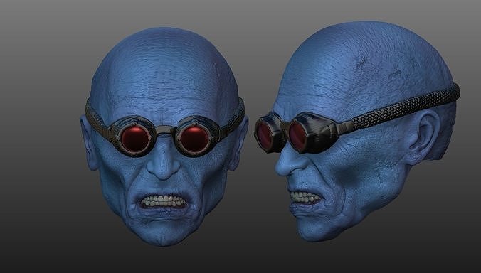 Mr Freeze Headsculpt - One12 3D model 3D printable | CGTrader