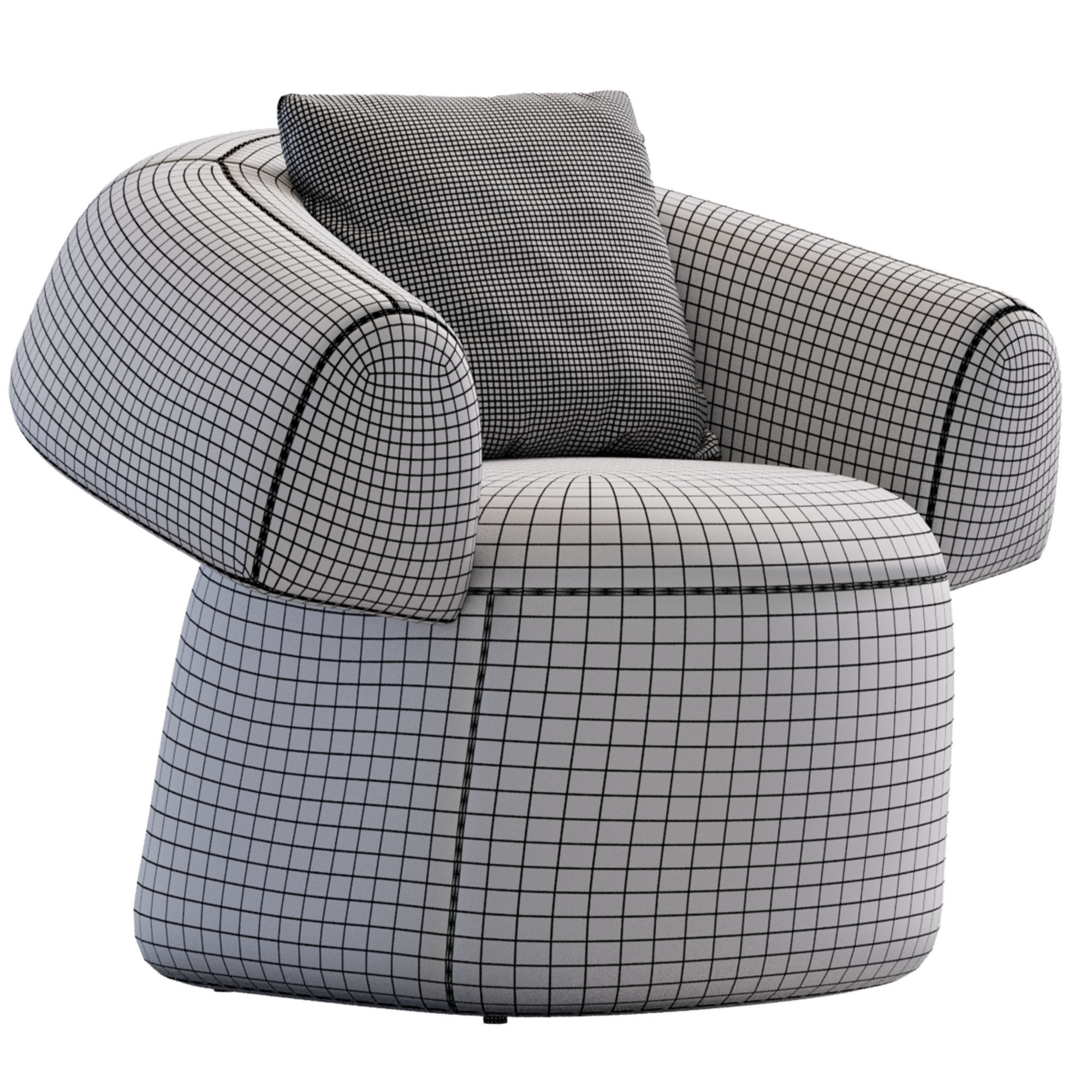 Ruff Armchair By Moroso 3D model | CGTrader