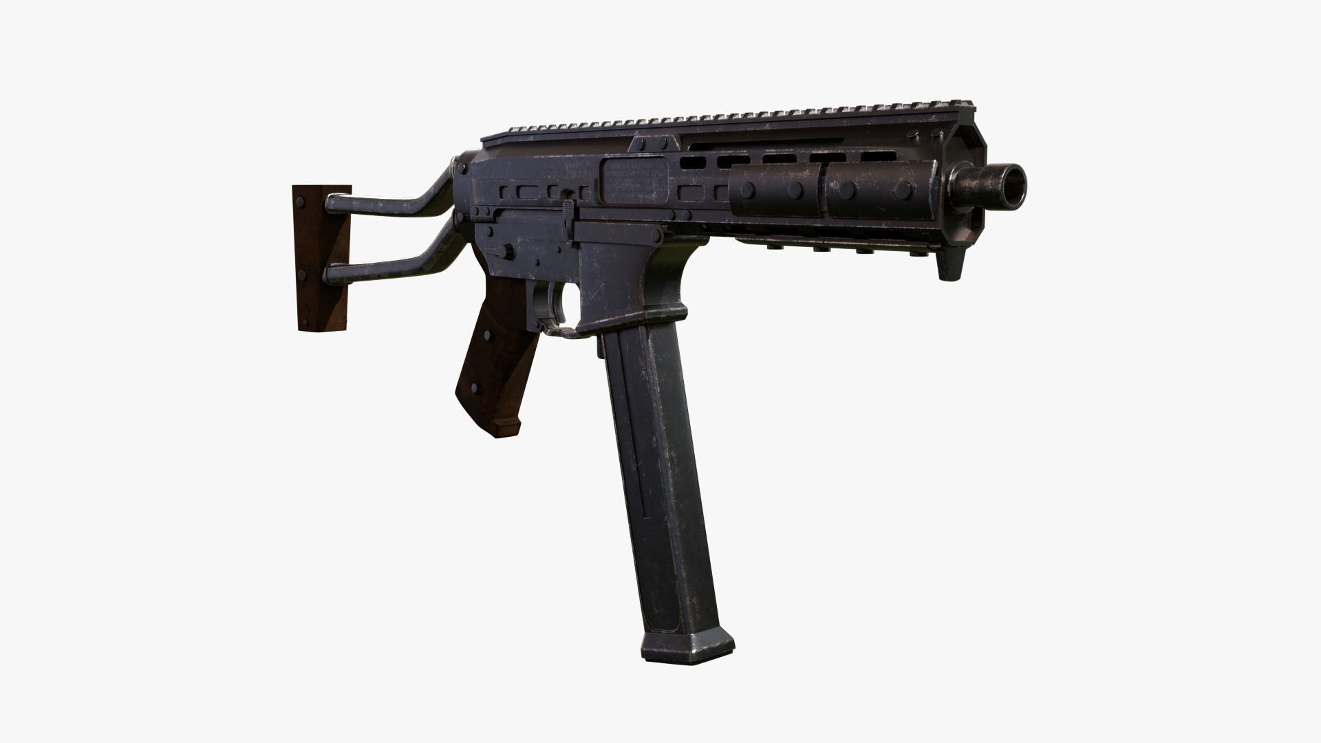 3D model the gun smg45 3D model Textures VR / AR / low-poly | CGTrader