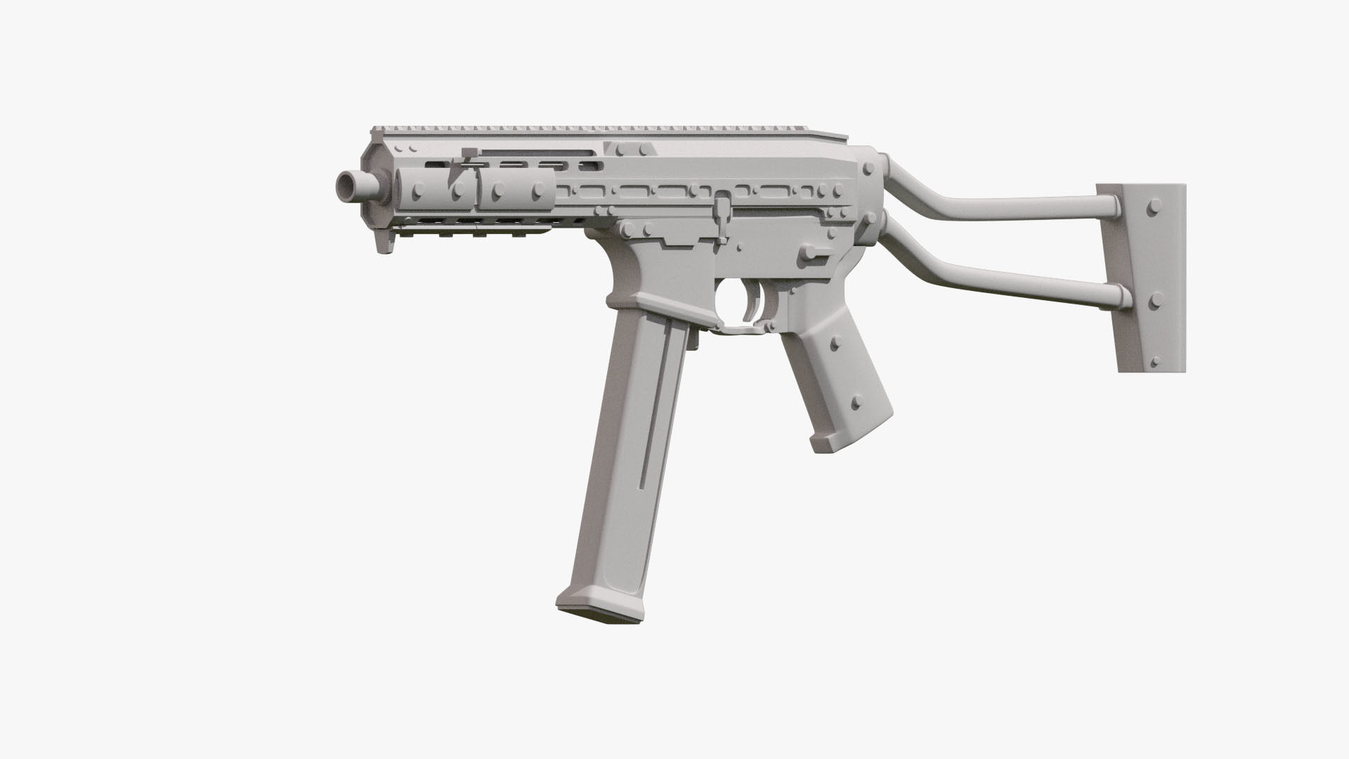 3D model the gun smg45 3D model Textures VR / AR / low-poly | CGTrader