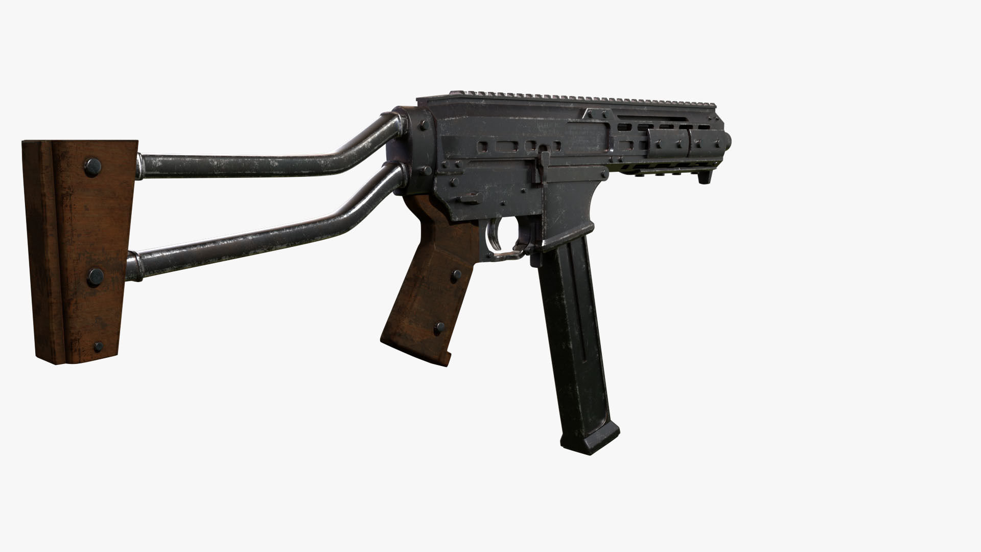 3D model the gun smg45 3D model Textures VR / AR / low-poly | CGTrader