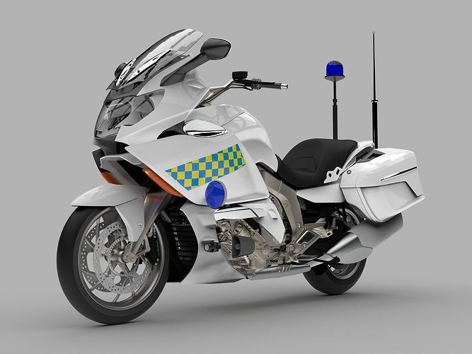 Urban K 1600 cc high capacity travaling Police Bike 3D model | CGTrader