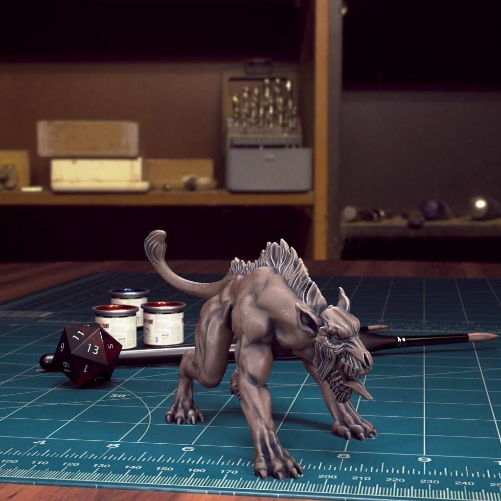 HellHound 01 - Pre-Supported 3D model 3D printable | CGTrader
