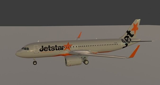 3D model Jetstar airbus a320neo 3D Model VR / AR / low-poly | CGTrader