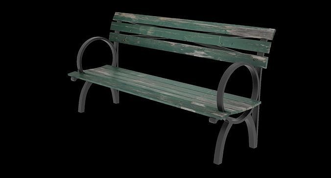 3D model New York City Park Bench VR / AR / low-poly | CGTrader