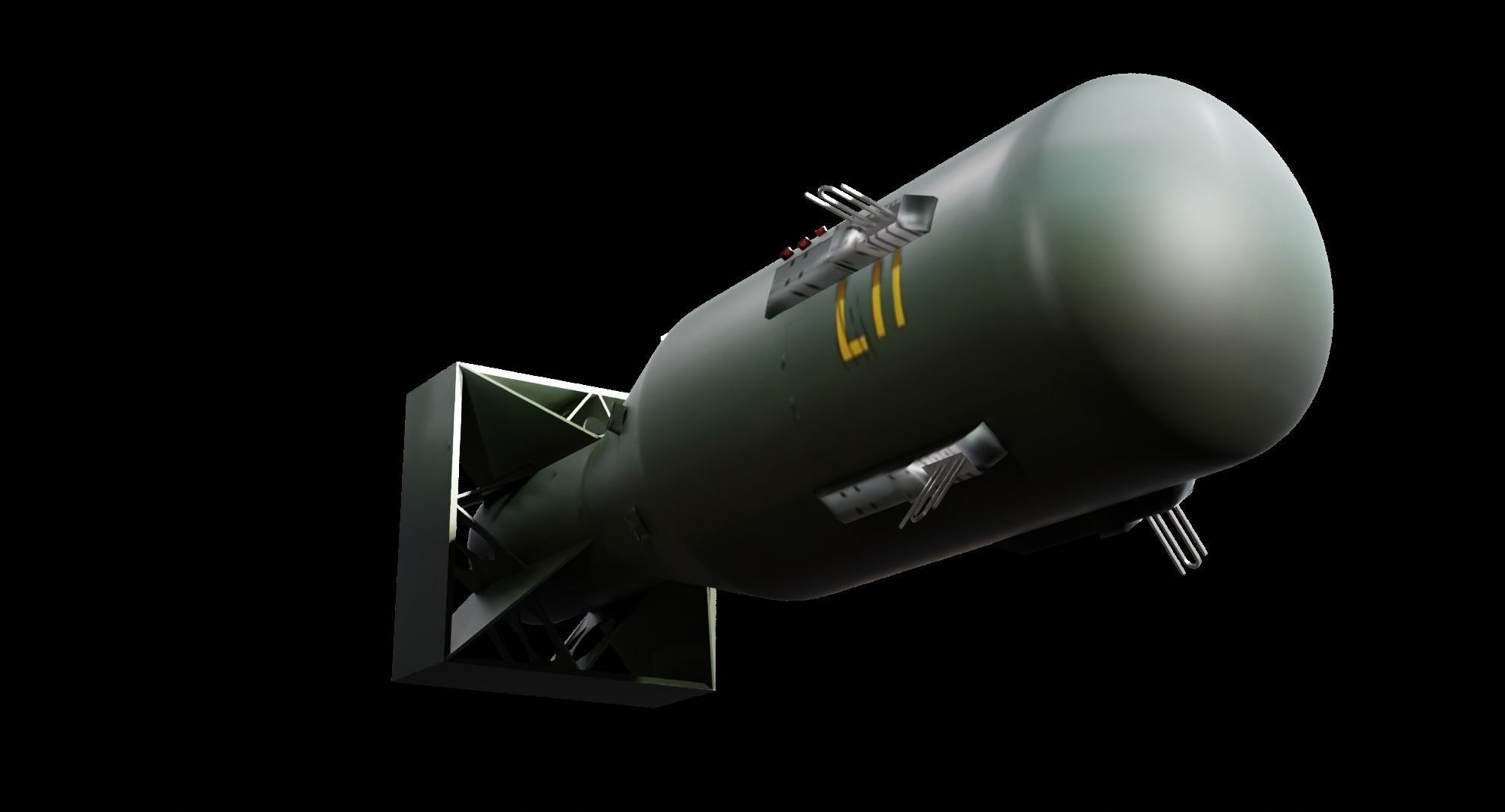 3D model Little Boy Atomic Bomb VR / AR / low-poly | CGTrader