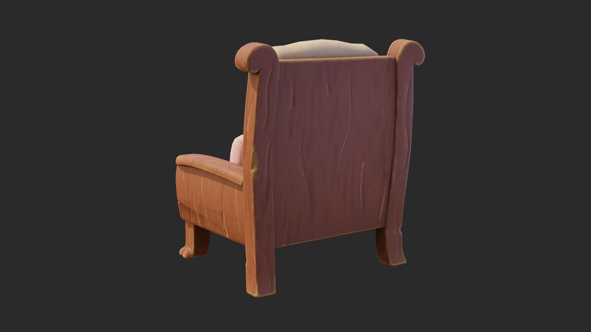 3D model 3d stylized chair VR / AR / low-poly | CGTrader