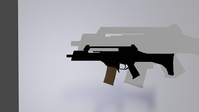 Low poly g36 free 3D model | CGTrader