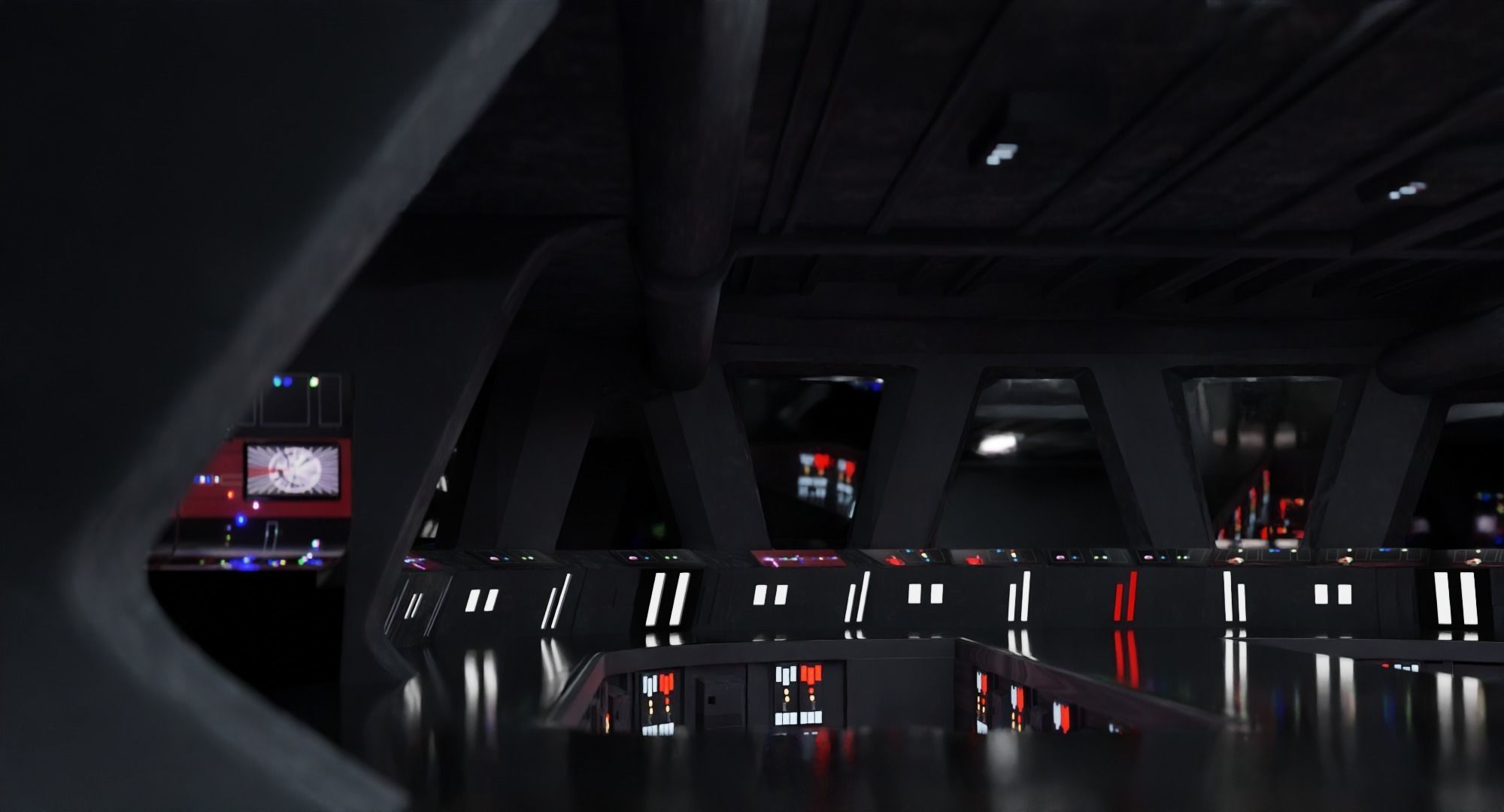 3D model Star Destroyer Bridge - Star Wars VR / AR / low-poly | CGTrader